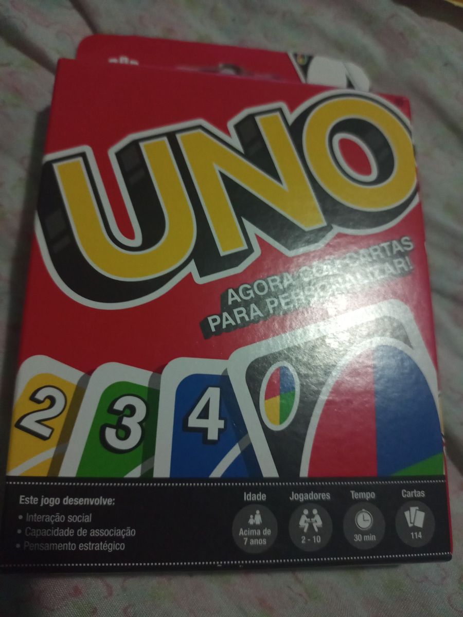 Jogo de Cartas Uno | Jogo de Tabuleiro Matel Nunca Usado 78088837 | enjoei
