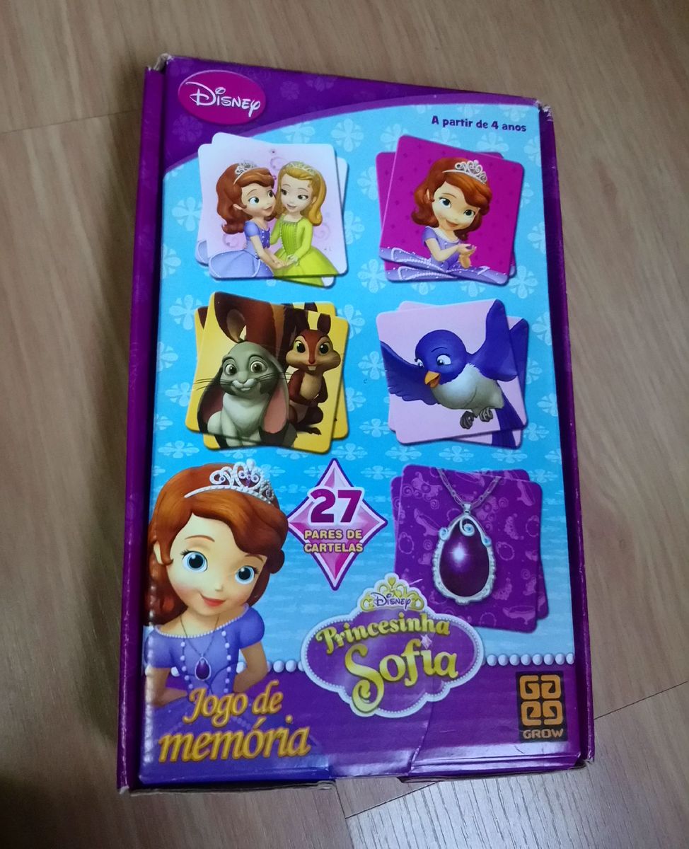 Jogo de Memória Princesinha Sofia Desengaveta | Jogo de Tabuleiro Grow Usado 41121883 | enjoei