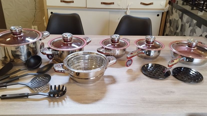 Jogo de Panelas Titanium Professional Cookware Set | Móvel de Cozinha ...