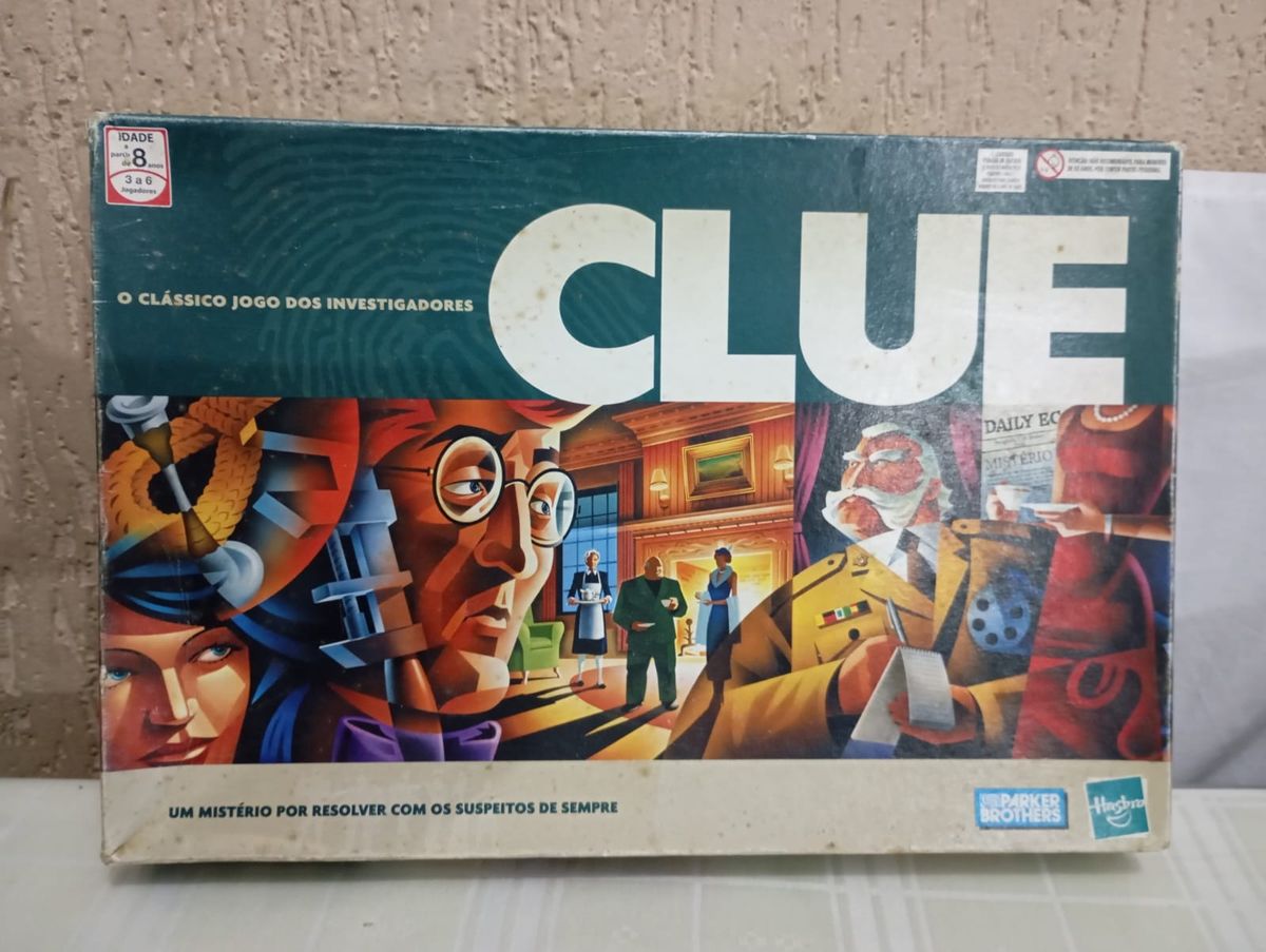Jogo de Tabuleiro Clue - Hasbro | Jogo de Tabuleiro Hasbro Usado ...