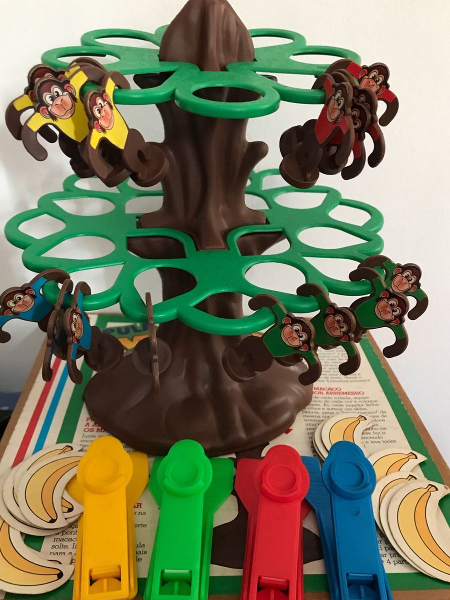 Jogo de Tabuleiro Pula Macaco | Jogo de Tabuleiro Estrela Usado ...