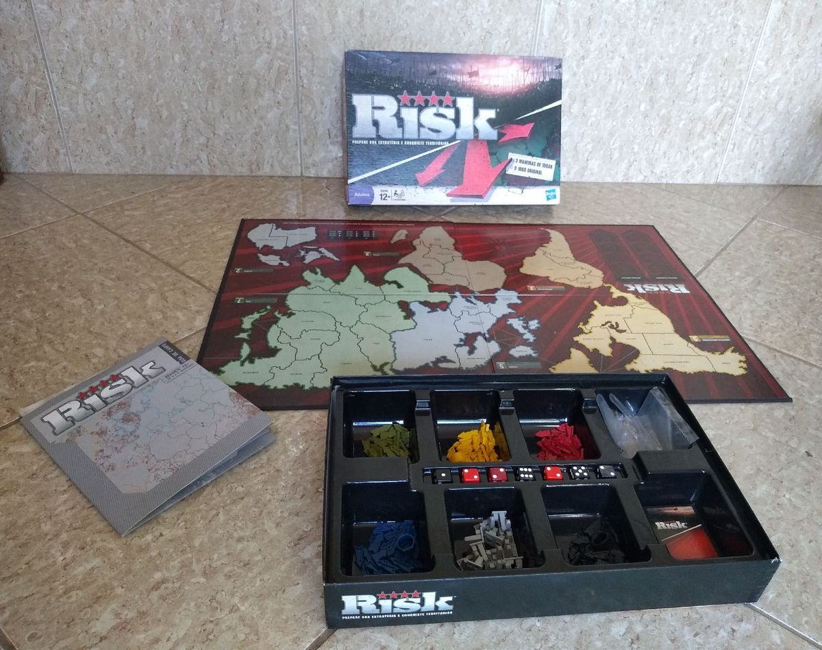Jogo de Tabuleiro Risk, Prepare Sua Estratégia e Conquiste Territórios ...