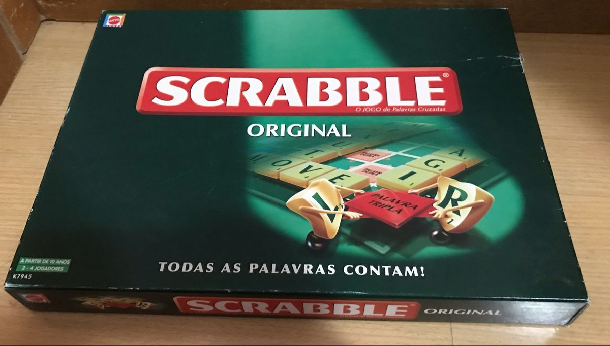 Jogo de Tabuleiro Scrabble Original | Jogo de Tabuleiro Mattel Usado ...