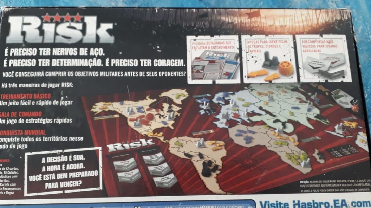 Jogo de Tabuleiro Seminovo Risk | Jogo de Tabuleiro Risk Usado 75097593 ...