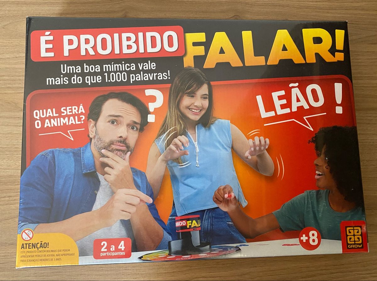 Jogo É Proibido Falar - Grow | Brinquedo Grow Nunca Usado 77154186 | enjoei