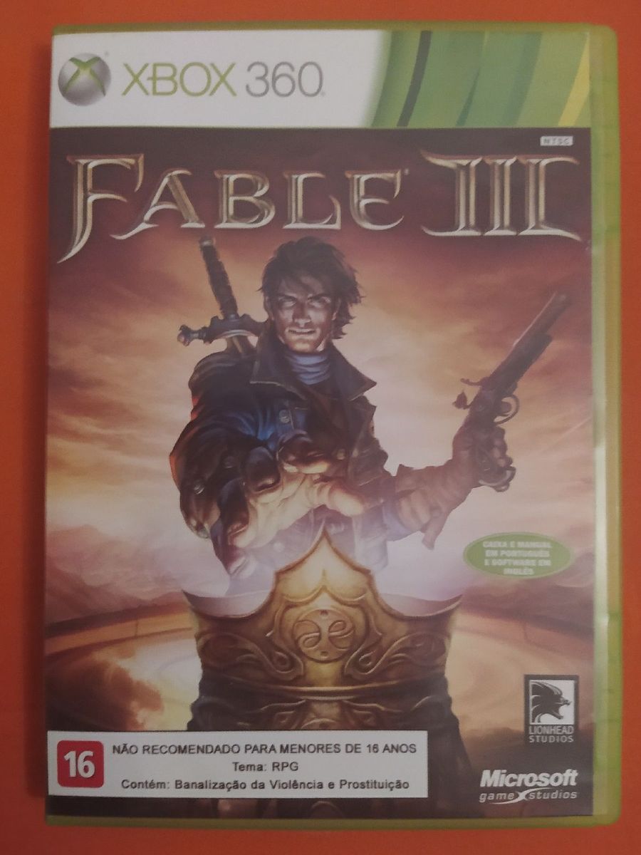 Jogo Fable 3 Xbox 360 | Brinquedo Xbox 360 Usado 78638959 | enjoei