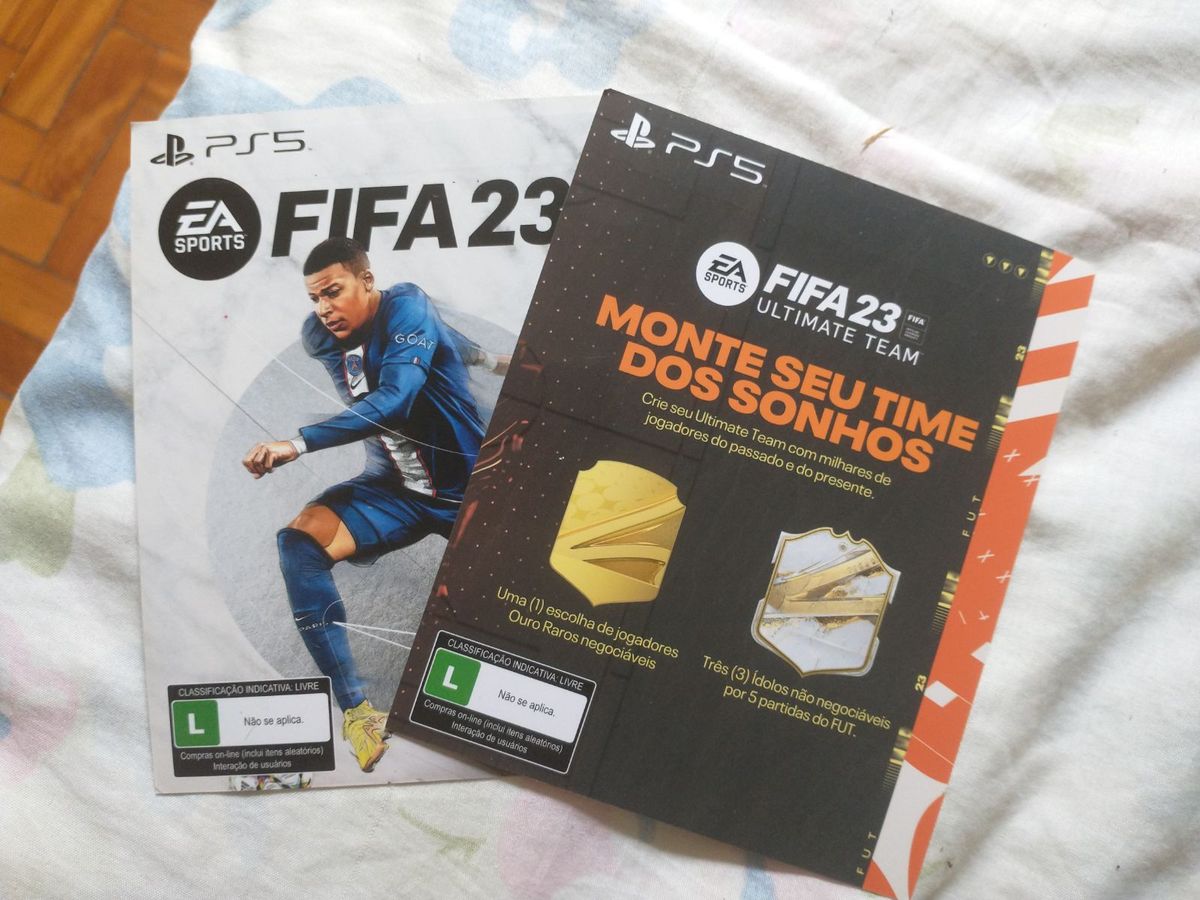 Jogo Fifa 23 Voucher (digital) + Conteúdo Ultimate Team - Ps5 | Jogo de ...