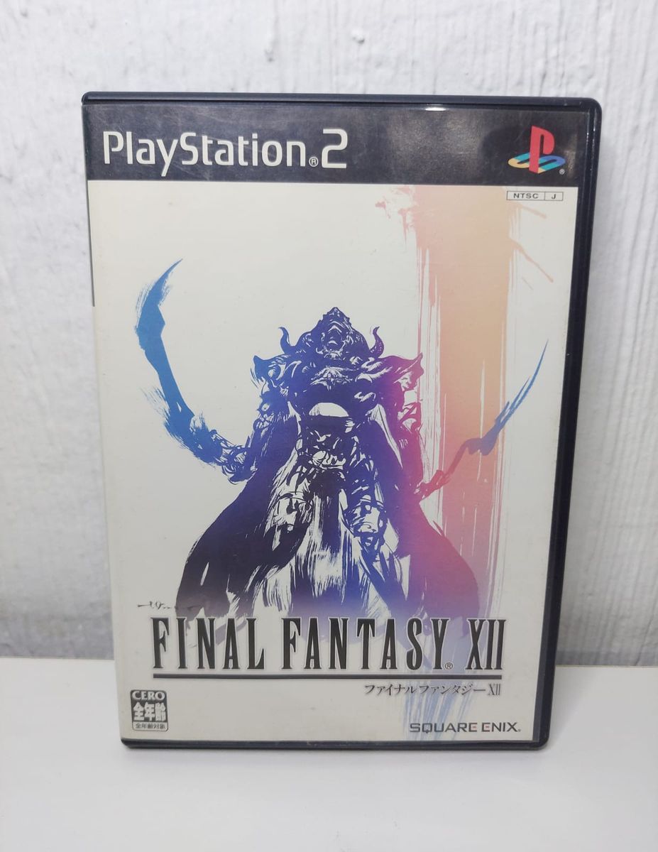 Jogo Final Fantasy Xii Original Japonês Playstation 2 Ps2 Mídia Física ...
