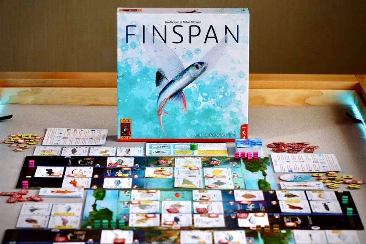 Jogo Finspan Grok Board Game Wingspan Wyrmspan | Jogo de Tabuleiro Grok ...