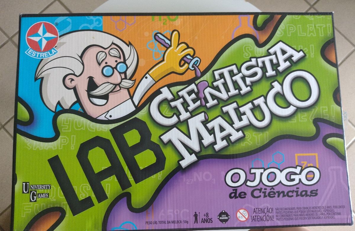 Jogo Lab Cientista Maluco. O Jogo de Ciência. Estrela. | Brinquedo Estrela Nunca Usado 82250073 ...