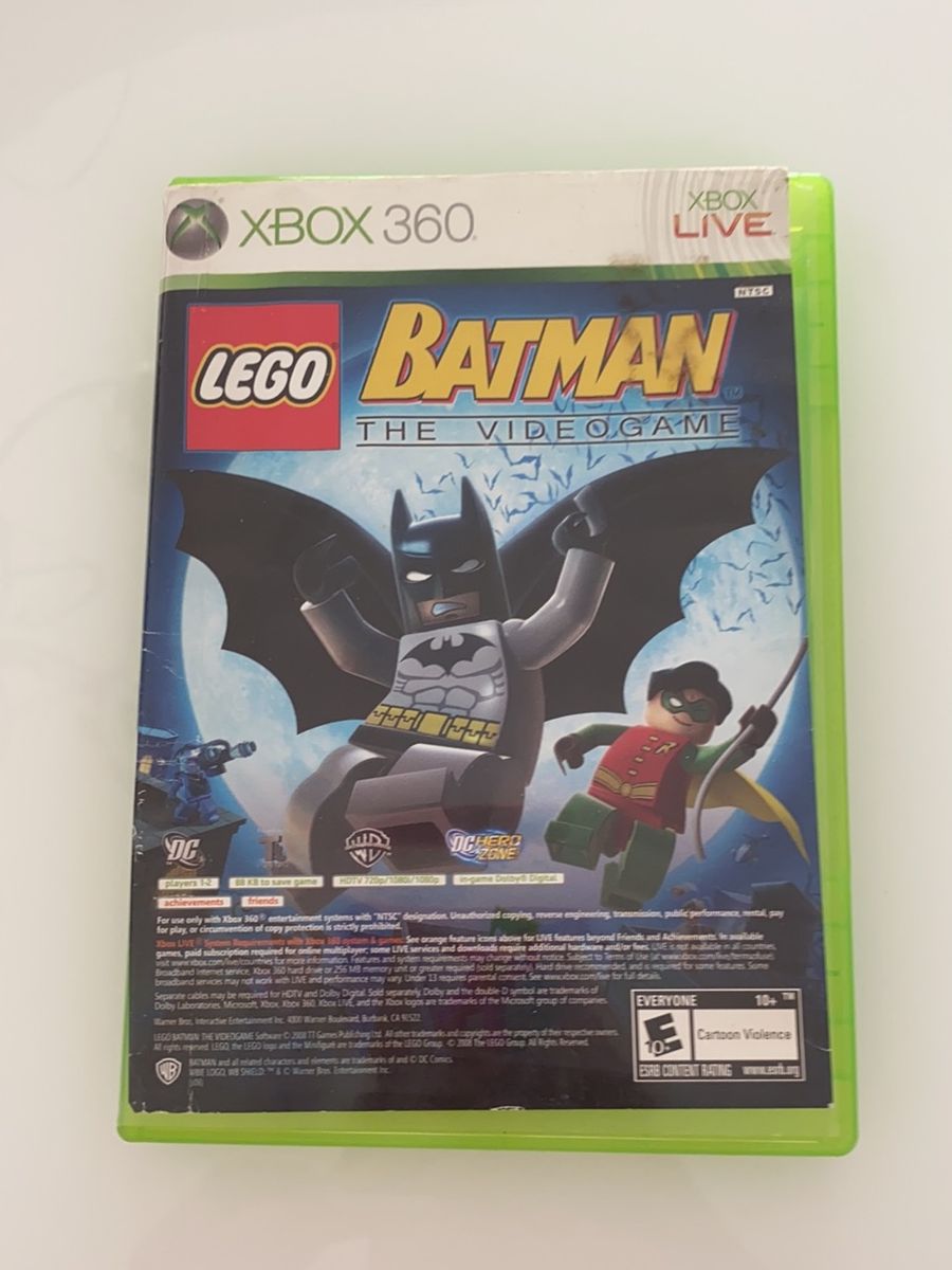 Jogo Lego Batman Xbox 360 | Jogo de Videogame Xbox360 Usado 68293505 ...