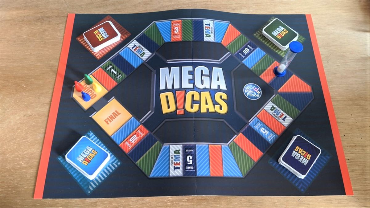 Jogo Mega Dicas Jogo de Tabuleiro Pais e Filhos | Brinquedo Pais & Filhos Usado 59250011 | enjoei