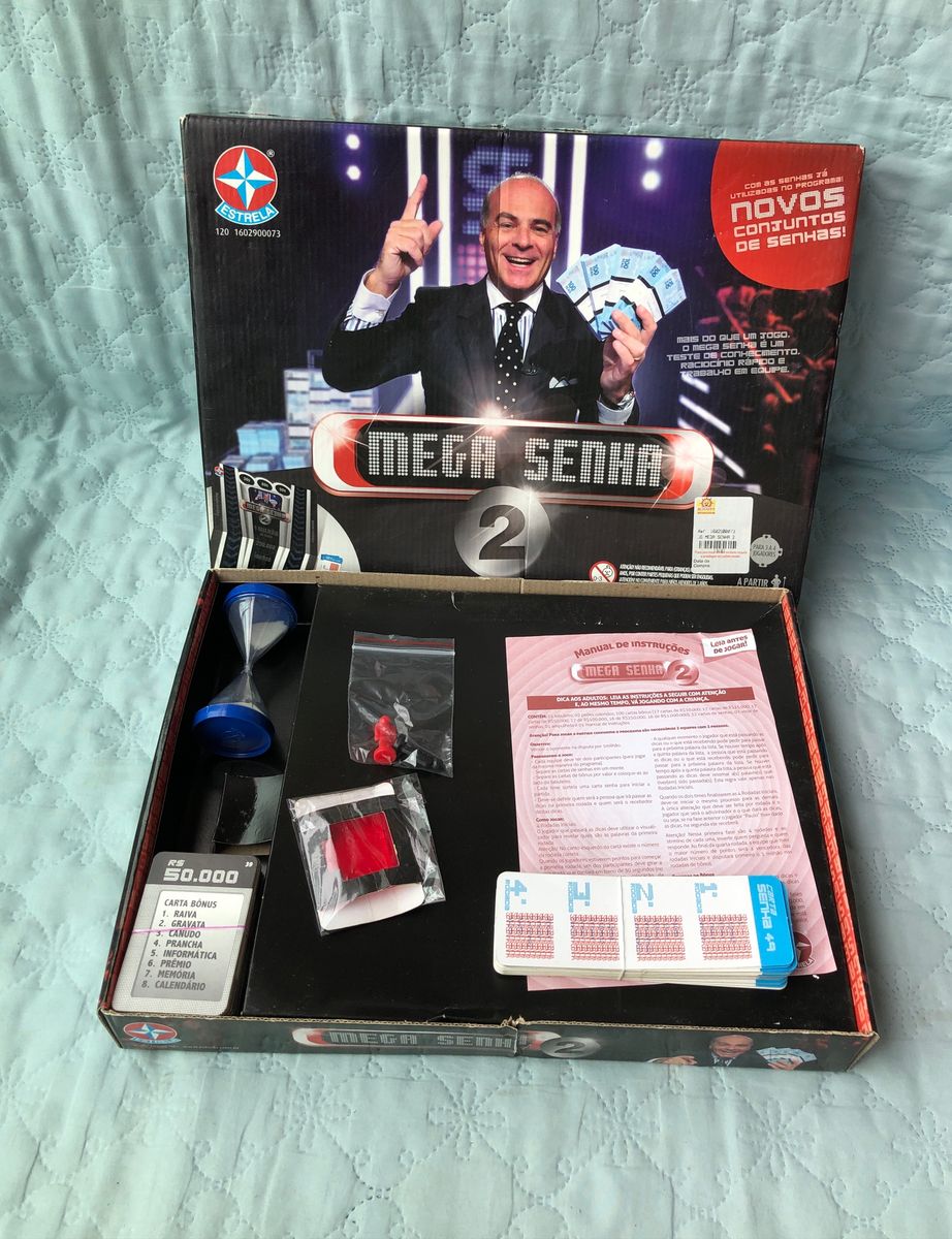 Jogo Mega Senha 2 Estrela Completo | Jogo de Tabuleiro Estrela Usado ...