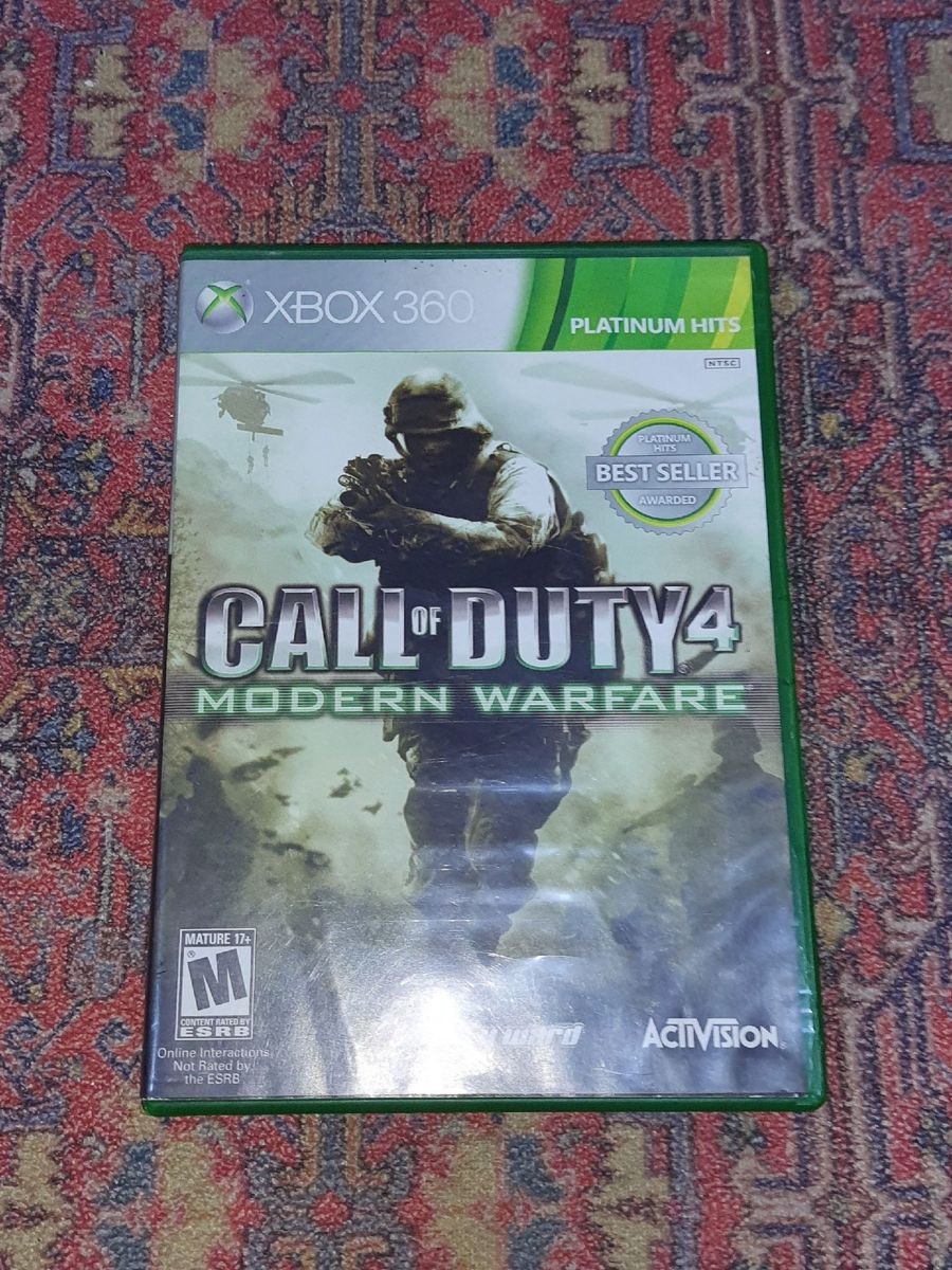 Jogo Original Call Of Duty 4 Xbox 360 | Item Info & Eletro Xbox 360 ...