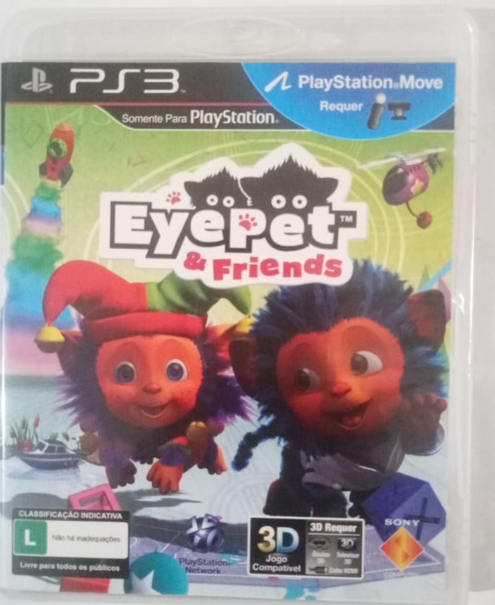 Jogo Original Playstation 3 Ps3 - Eyepet & Friends - Físico | Jogo de ...