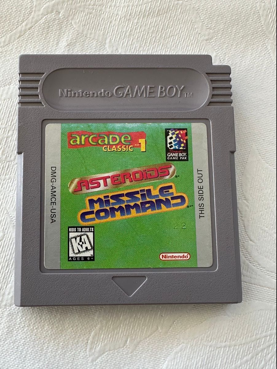 Jogo para Game Boy - Título Arcade N. 1 - Asteroids & Missile Comand ...