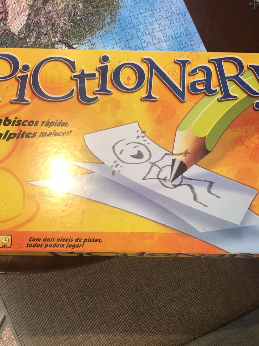 Jogo Pictionary | Jogo de Tabuleiro Mattel Nunca Usado 36399913 | enjoei