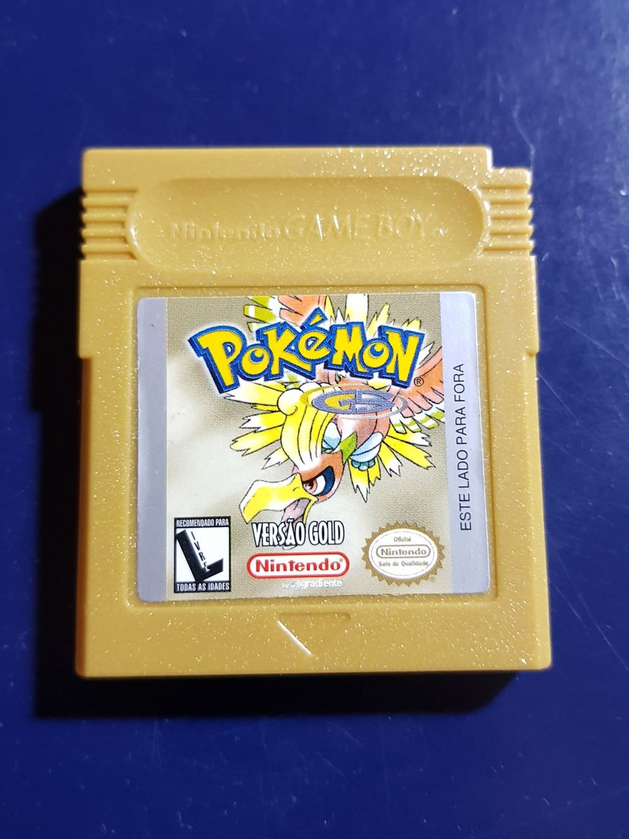 Jogo Pokémon Gold Game Boy Color | Console de Videogame Nintendo Usado ...