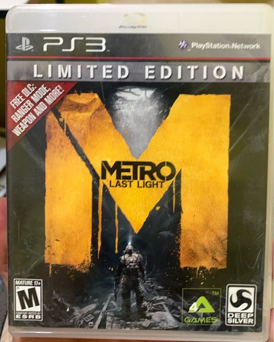 Jogo Ps3 Metro Last Light Limited Edition Usado Funcionando ...