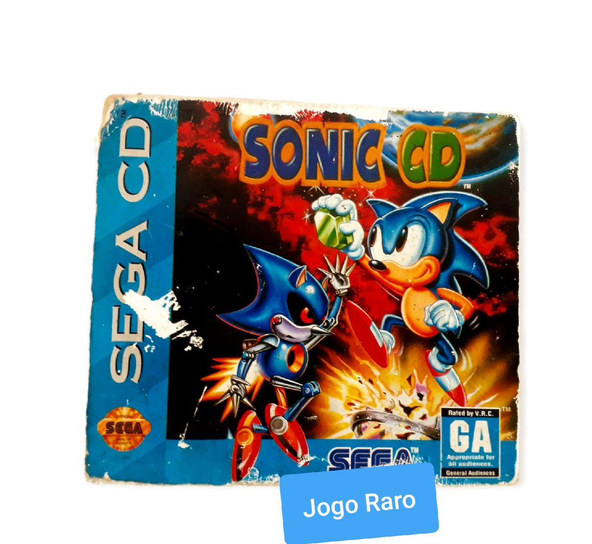 Jogo Raro Sonic Cd 1993 - Sega Cd Original | Jogo de Videogame Sega ...