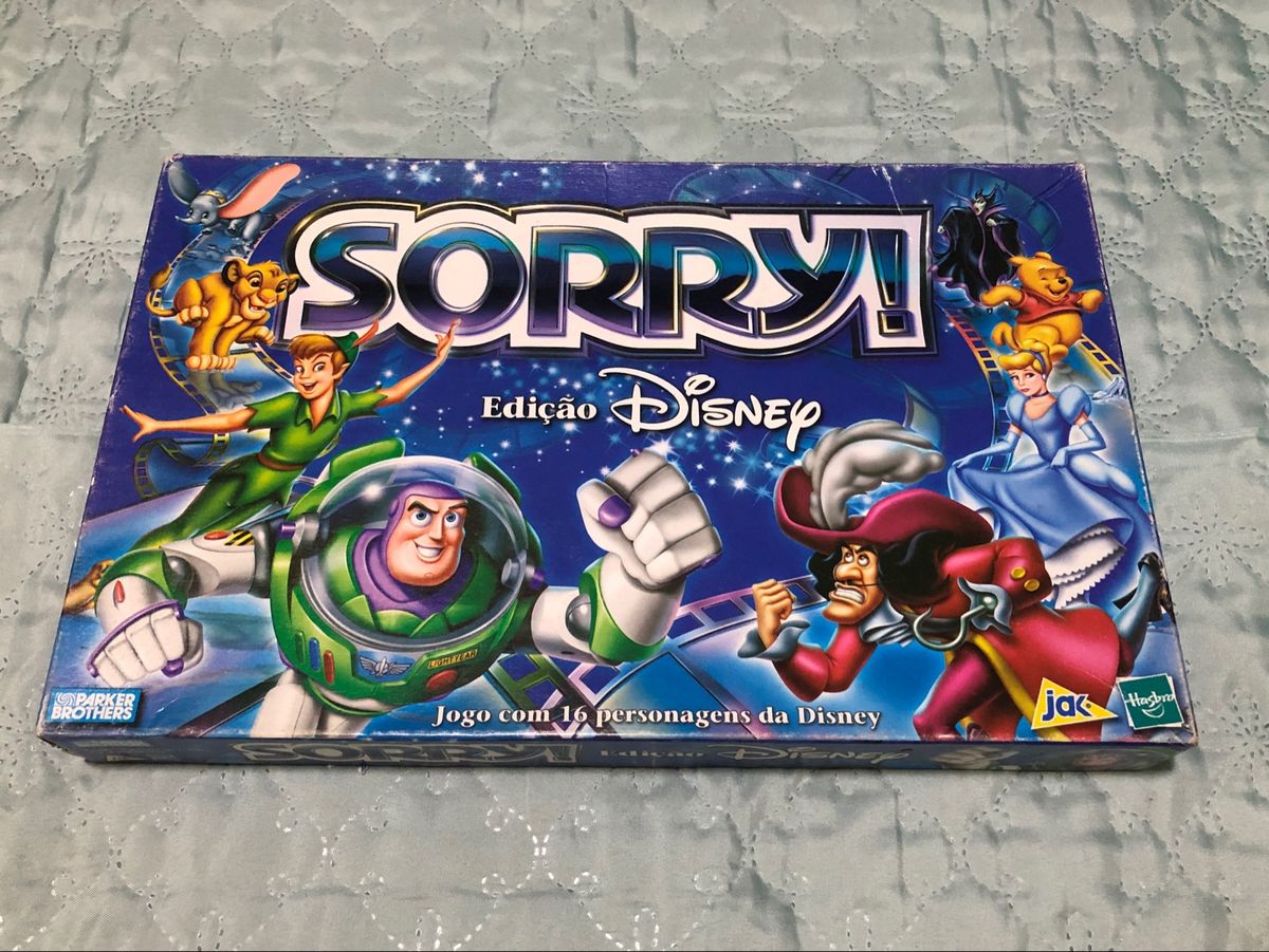 Jogo Sorry Disney Hasbro Completo Antigo e Raro | Jogo de Tabuleiro ...