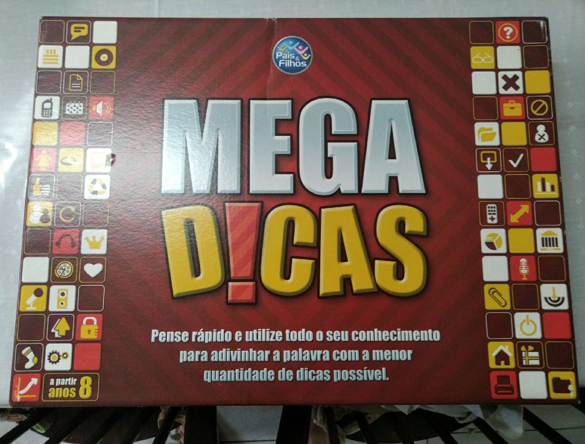 Jogo Tabuleiro Mega Dicas | Brinquedo Usado 78438136 | enjoei