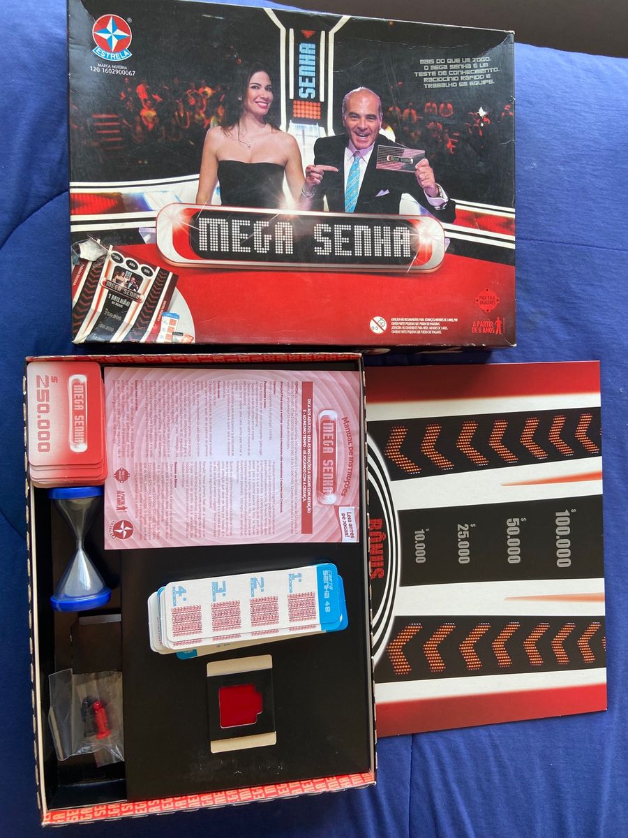 Jogo Tabuleiro Mega Senha | Jogo de Tabuleiro Mega Senha Usado 83790183 ...