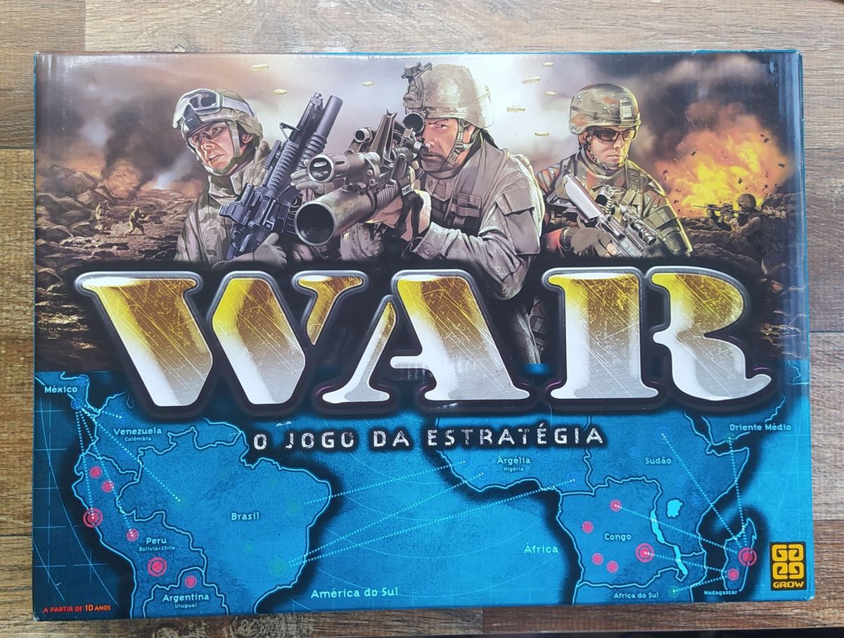 Jogo Tabuleiro War Estratégia Lacrado Original Grow | Jogo de Tabuleiro ...