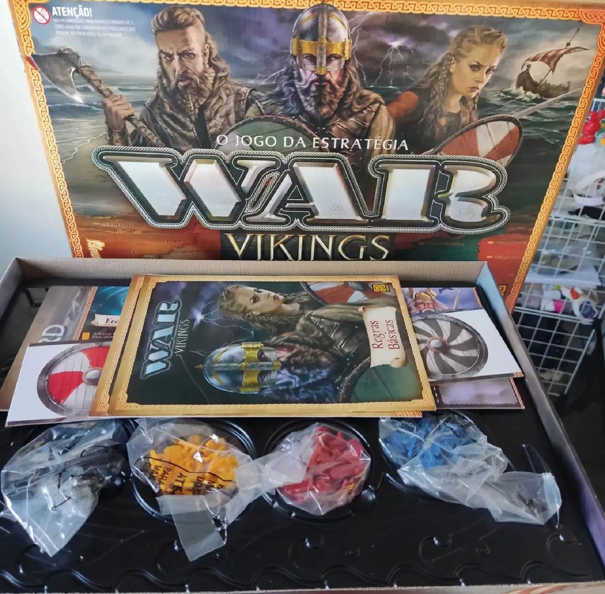 Jogo Tabuleiro War Viking Completo Novo | Jogo de Tabuleiro Grow Usado ...