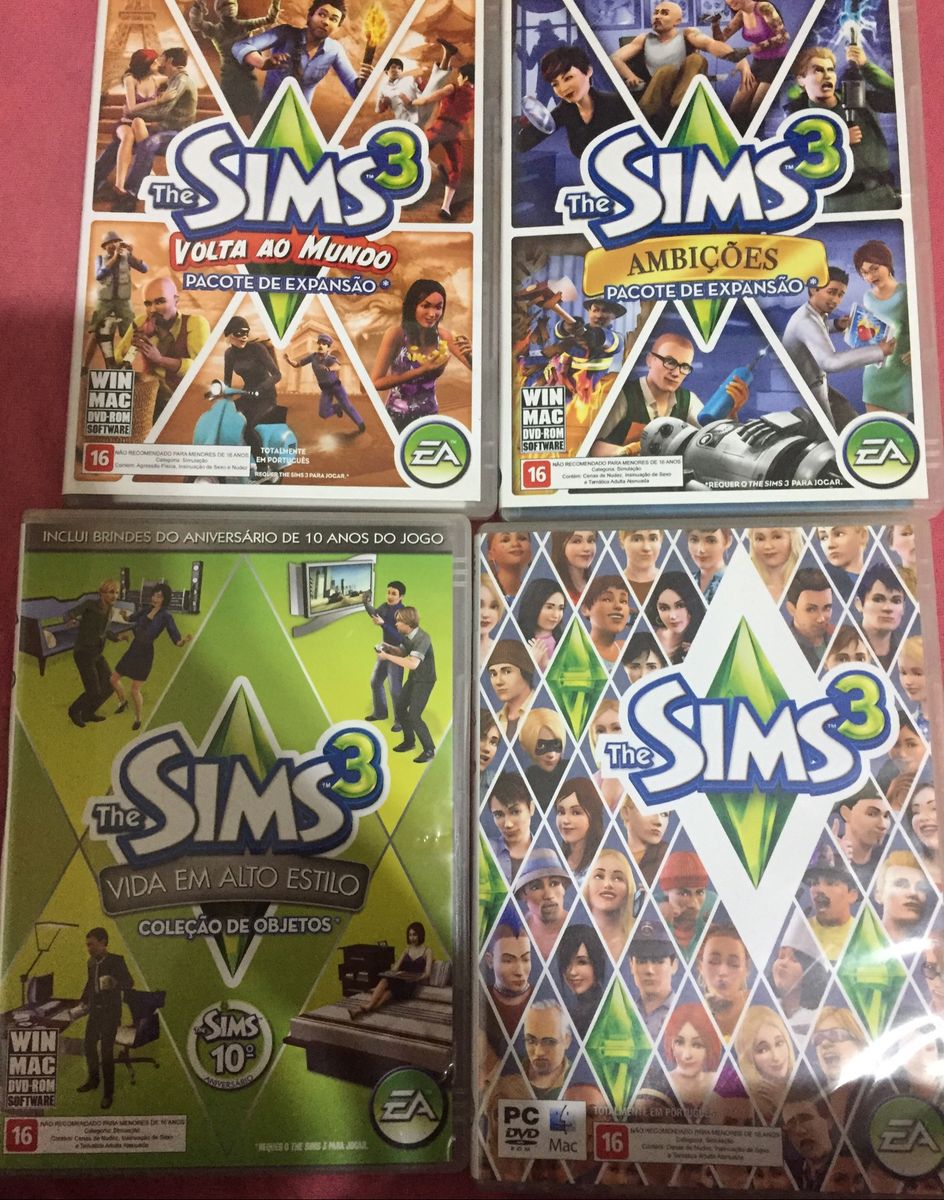 Jogo The Sims 3 Original + Expansões | Jogo de Videogame The Sims Usado ...