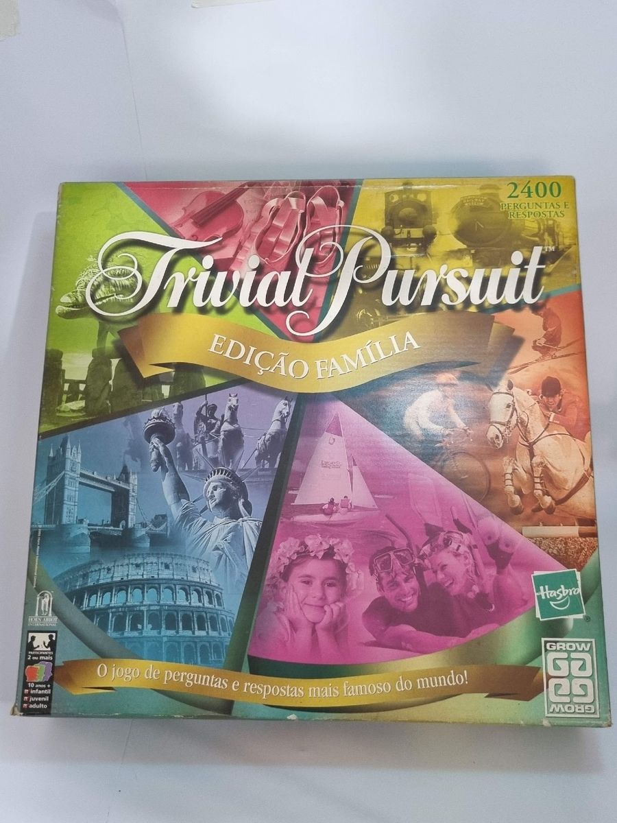 Jogo Trivial Pursuit Edição Família (perguntas e Respostas) | Jogo de ...