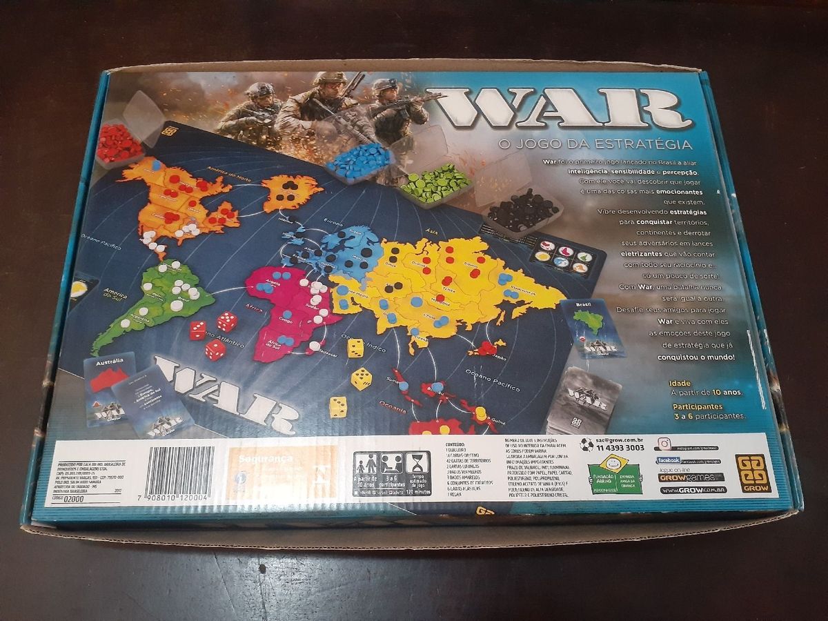 Jogo War Grow | Jogo de Tabuleiro Grow Usado 79314513 | enjoei