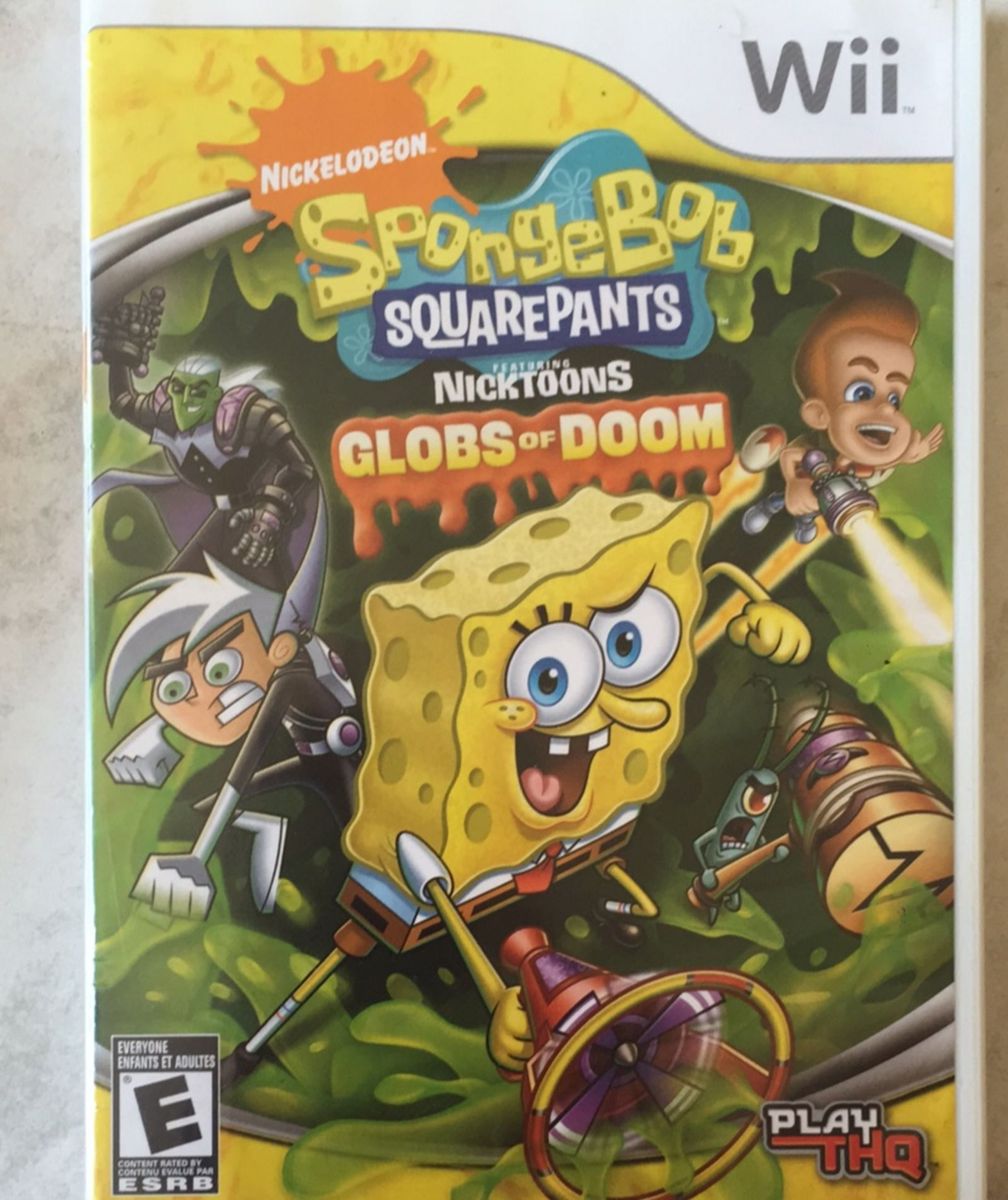 Jogo Wii Bob Esponja | Jogo de Videogame Wii Usado 14265977 | enjoei