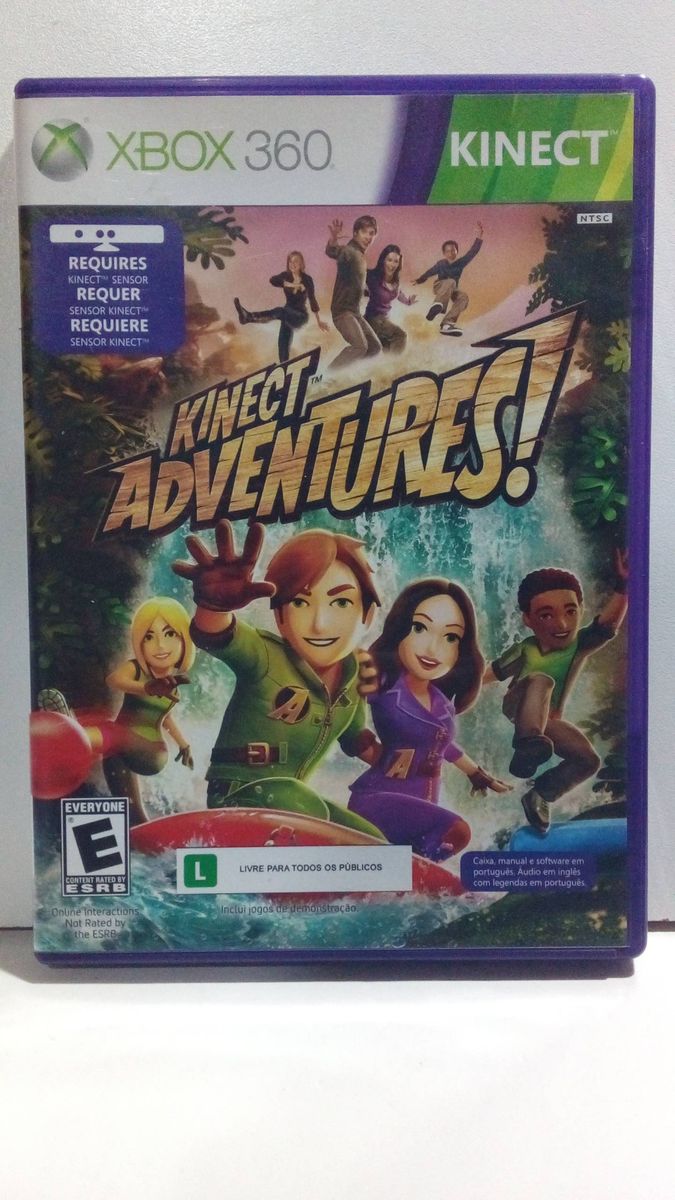 Jogo Xbox 360 - Kinect Adventures! - Original Mídia Física | Jogo de ...