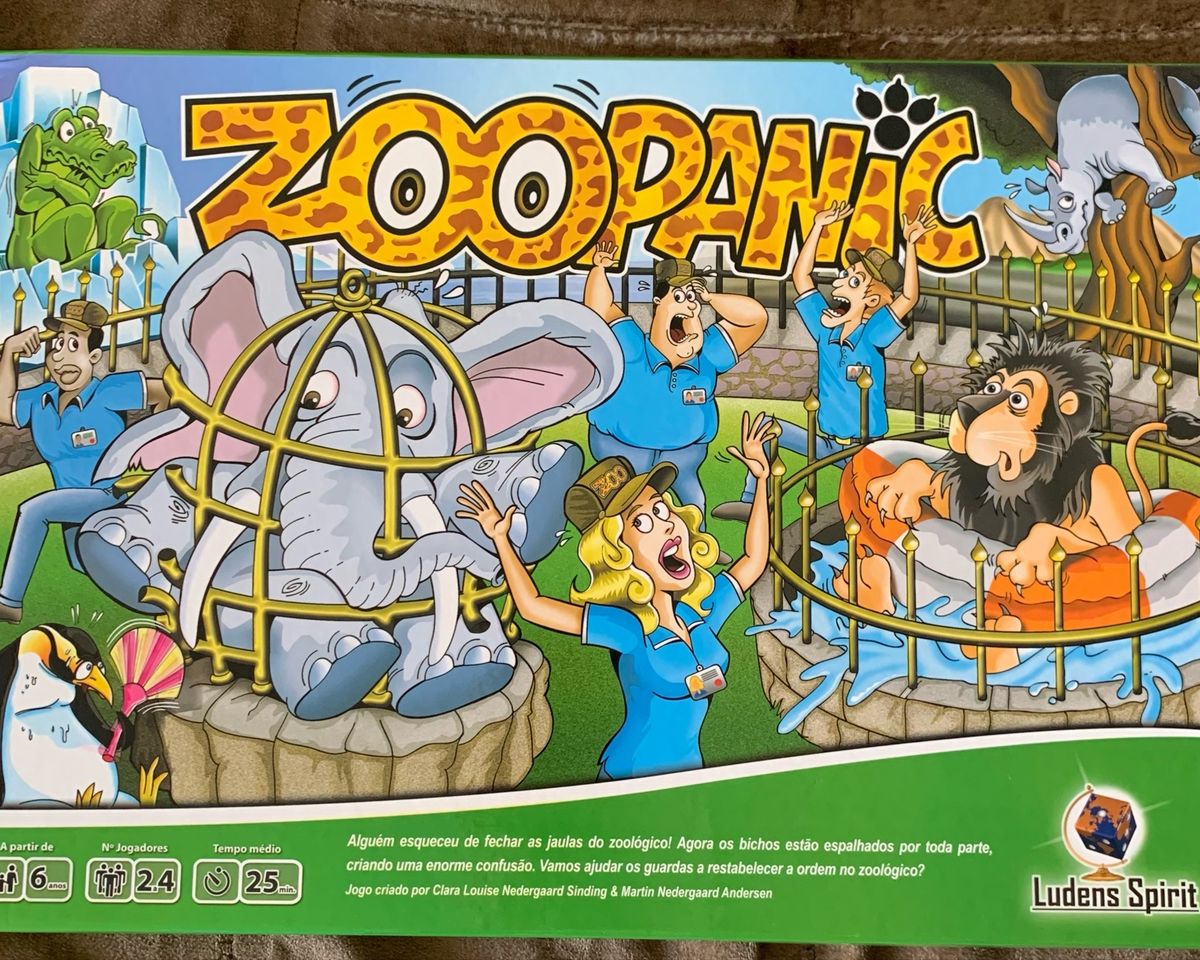 Jogo Zoopanic para Crianças a Partir de 06 Anos | Brinquedo Ludens ...