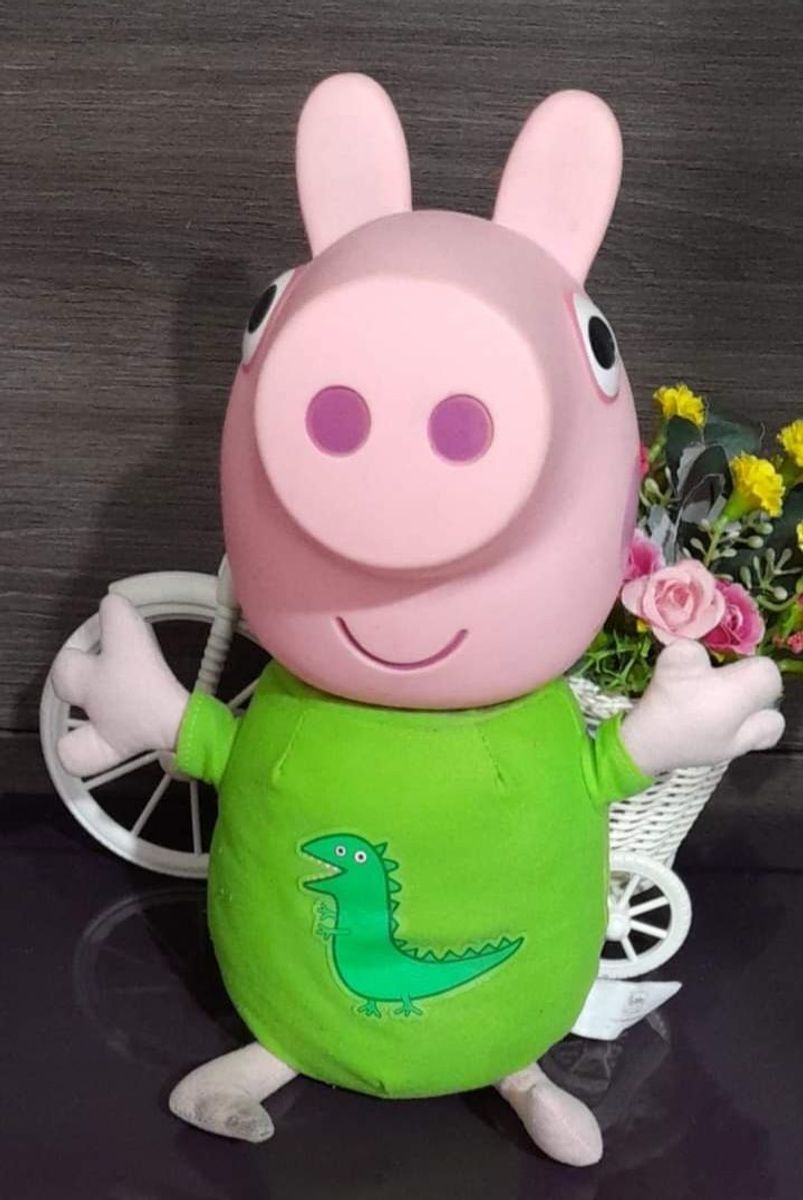 Jorge Pig Desenho Peppa Pig da Marca Estrela Conforme Fotos | Pelúcia ...