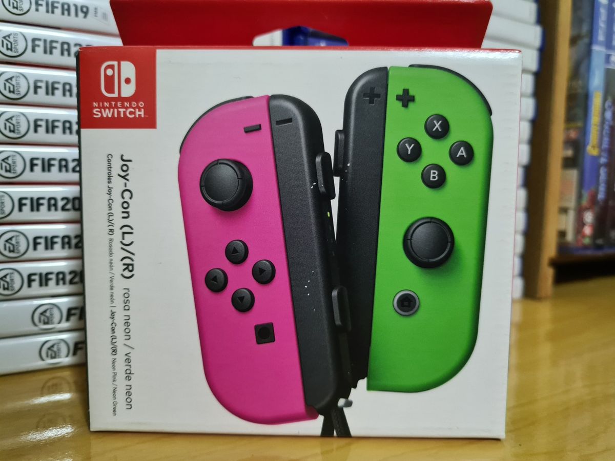Joy Con Verde e Rosa 100% Original Nintendo | Jogo de Videogame ...