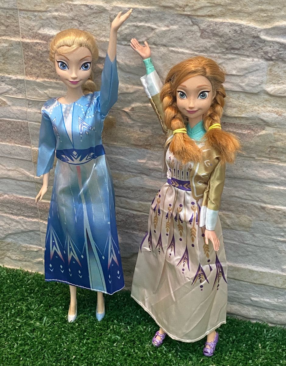 Juntas e Lindas As Irmãs e Princesas Elza e Ana Frozen Disney Bonecas ...
