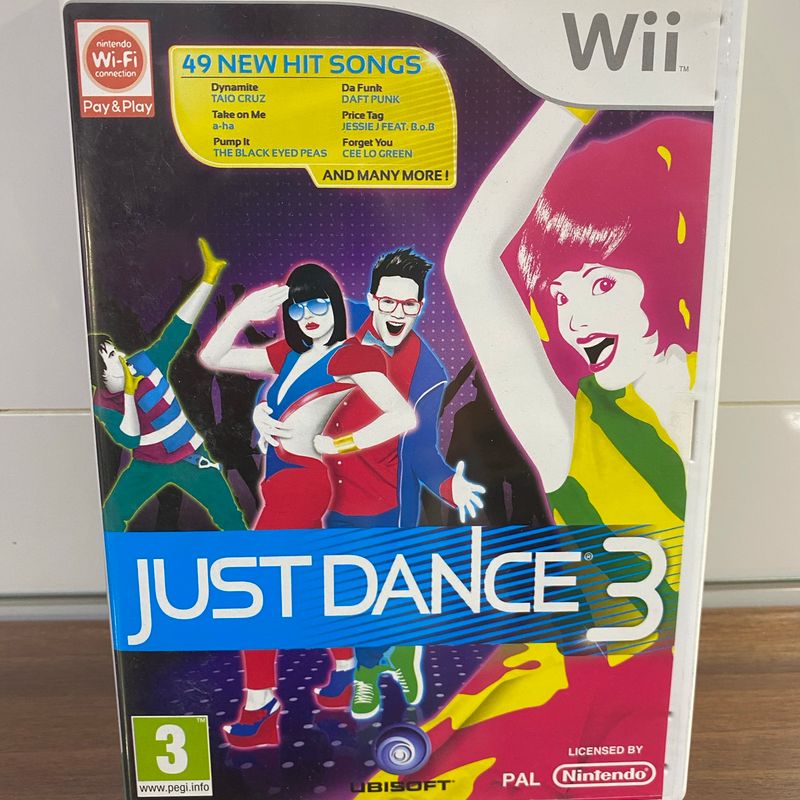 Just Dance 3 Nintendo Wii Original Midia Fisica Pal Europeu Jogo de Videogame Ubisoft Nintendo Usado 47352947 enjoei