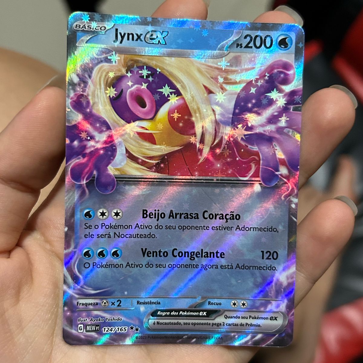 Jynx Ex Ultra-rara Pokemon Tcg 151 | Jogo de Tabuleiro Copag Nunca ...