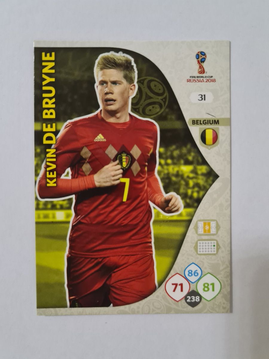 Kevin de Bruyne Card Panini | Roupa Esportiva Masculino Panini Nunca ...
