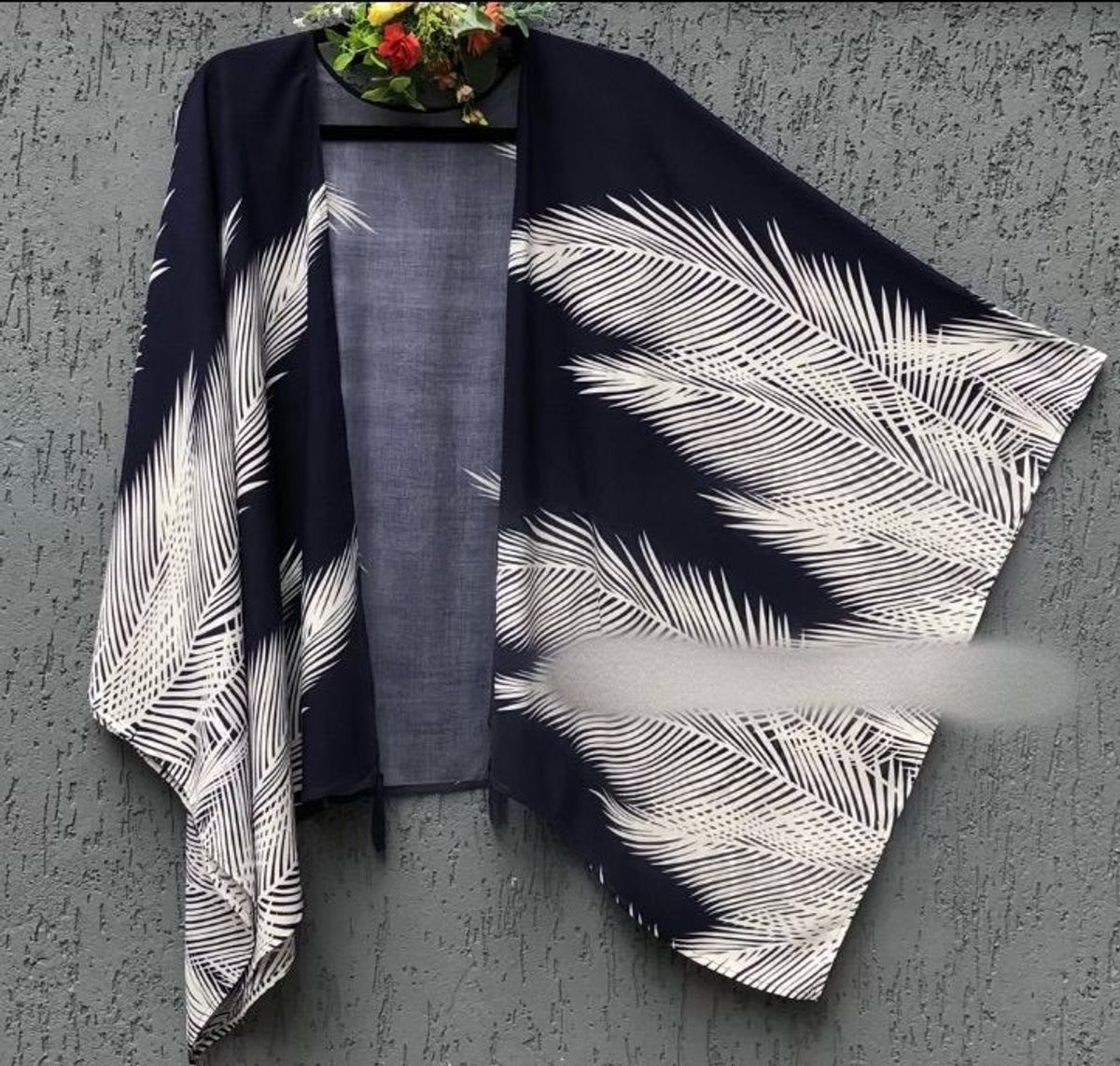 Kimono Inspiração Farm Azul | Blusa Feminina Farm Usado 85429556 | enjoei