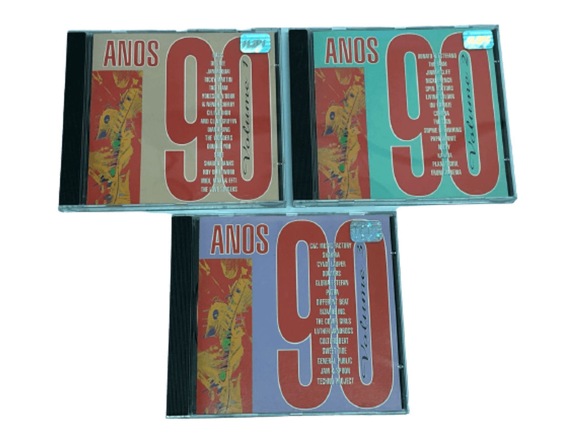 Kit 03 Cds Anos 90 Volumes 01 Ao 03 2905 7 Item De Música Cd Usado
