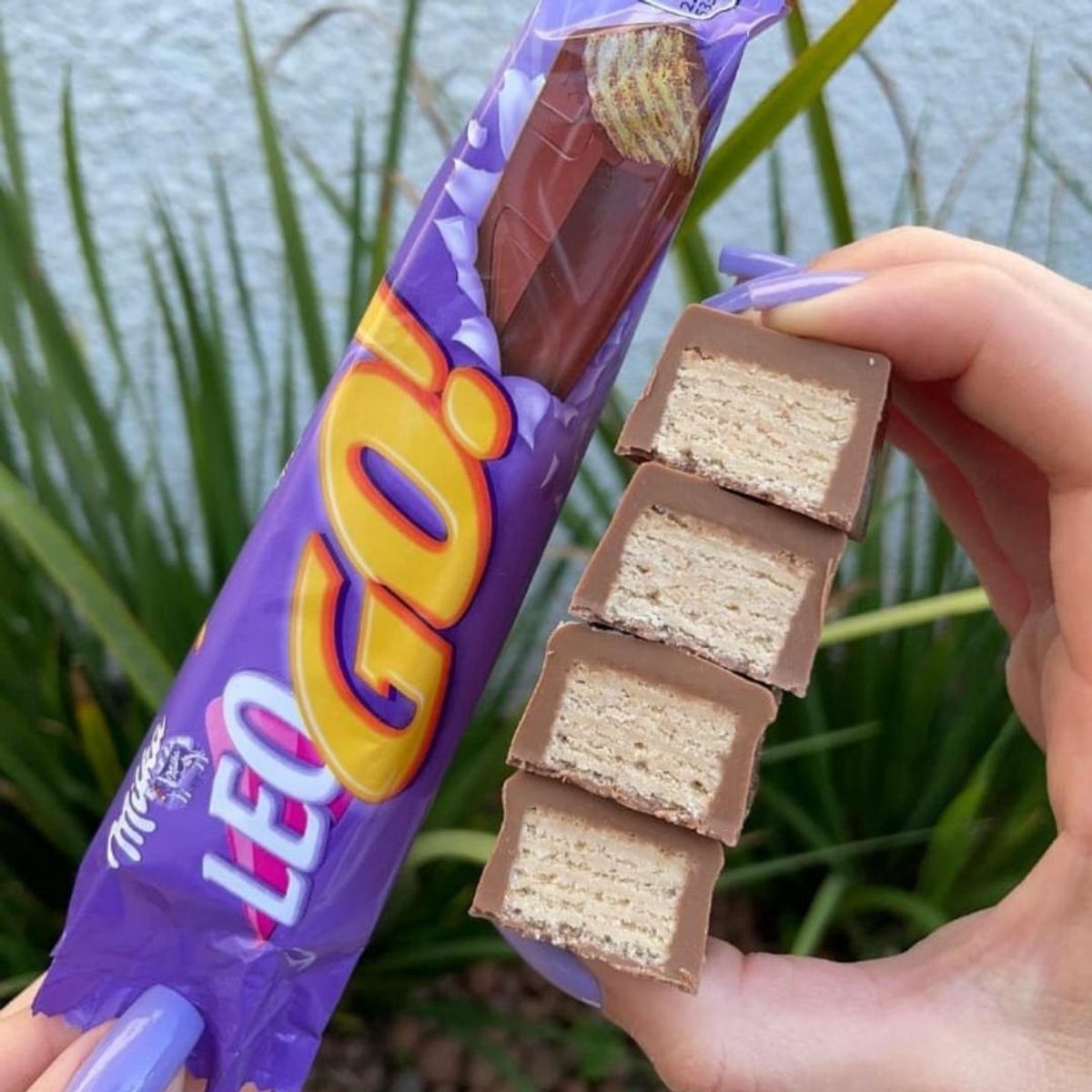 Kit 10 Biscoito Chocolate Milka Leo Go Wafer 48g | Maquiagem Feminina ...