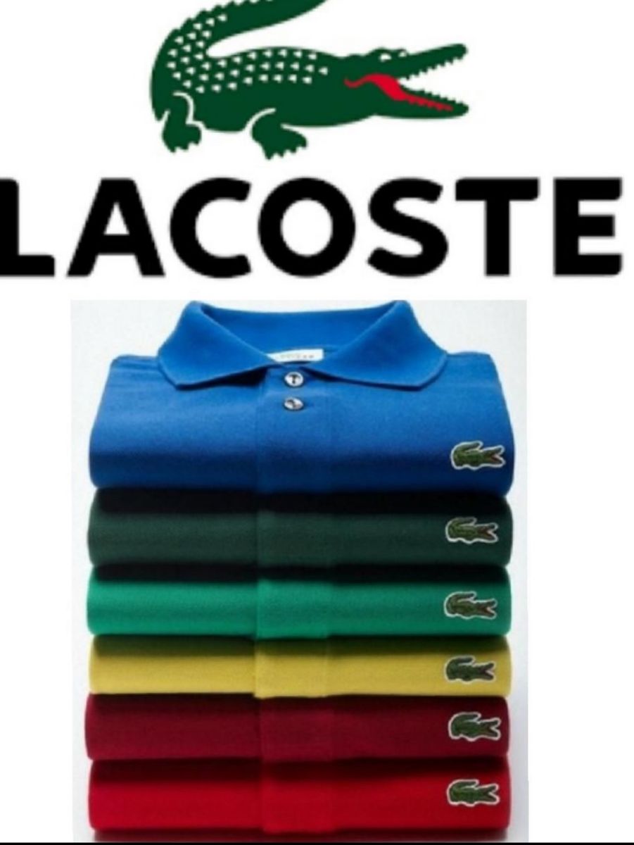 Kit 10 Camisas Lacoste Pronta Entrega | Camiseta Masculina Lacoste Novo ...