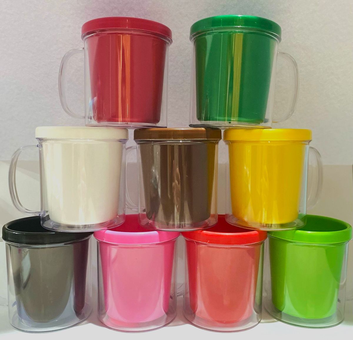 Kit 10 Canecas Rosqueáveis para Desenho Ou Foto | Item Infantil Helsim ...