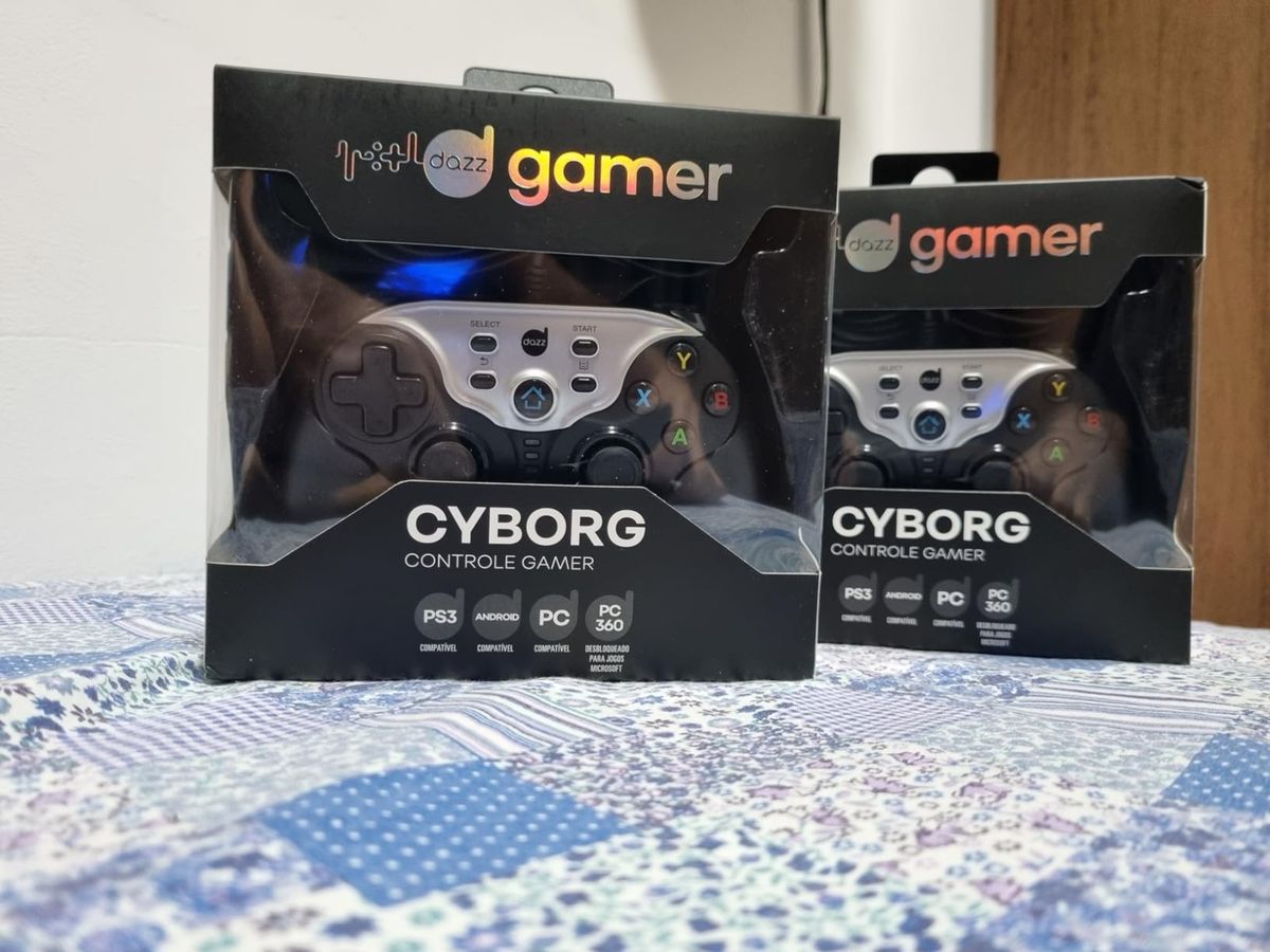 Kit 2 Controles Gamer para Pc, Ps3, Android, Pc360 - Dazz Cyborg com ...