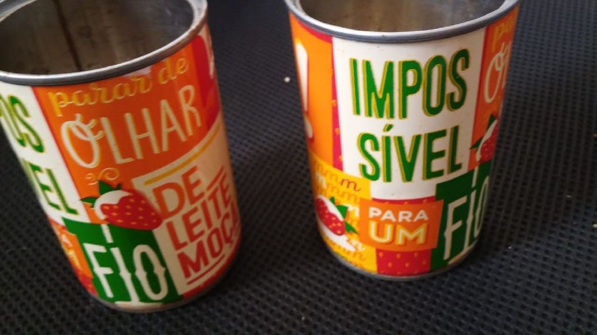 (p168) Kit 2 Latas Decoradas Leite Moca Edicao Limitada | Produto ...