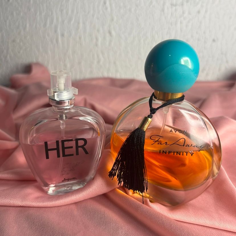 Kit 2 Perfumes Her e Avon Infinity | Perfume Feminino Avon Usado ...
