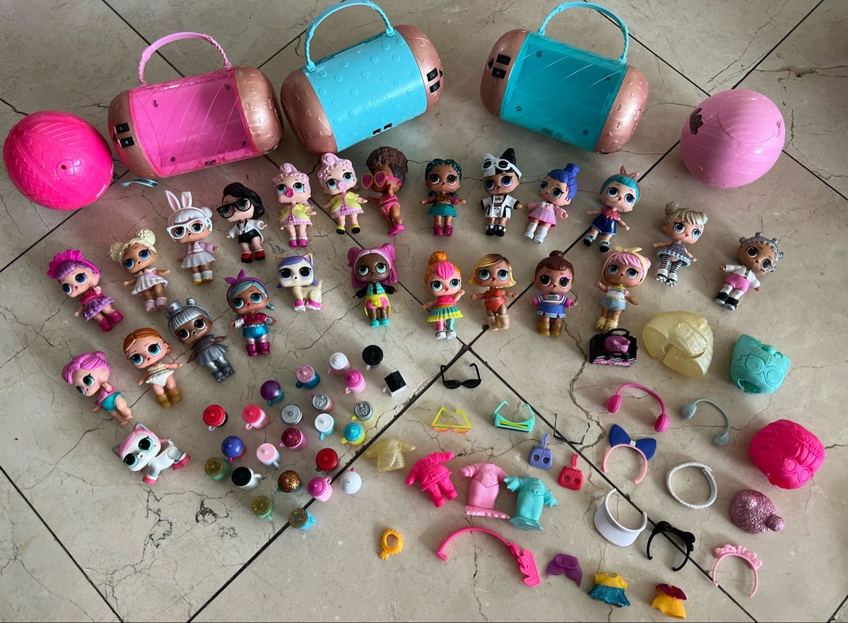 Kit 22 Lol Originais com Acessórios + 1 Low Surprise + 3 Capsulas +2 ...